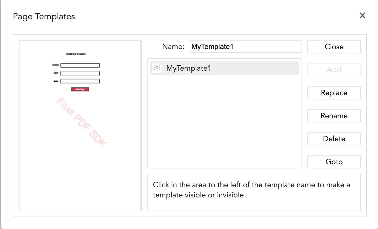 How To Create And Use Pdf Templates With Foxit Pdf Sdk For Web Foxit Pdf Sdk