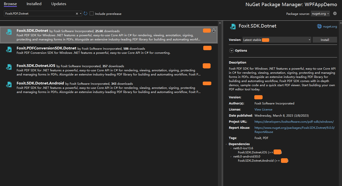 How to create a WPF-based app for PDF using GSDK